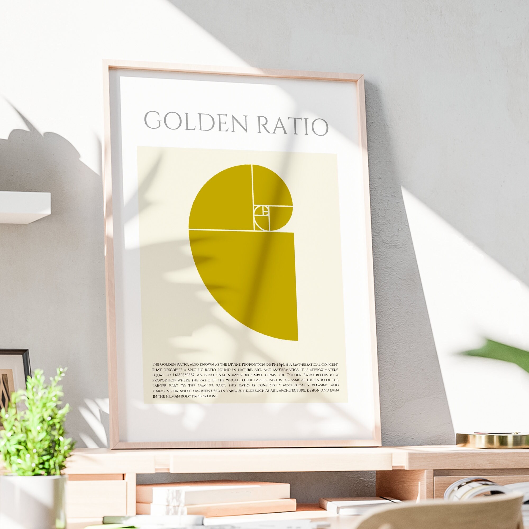 Golden Ratio Poster, Wall Decor for Math Classroom - Etsy