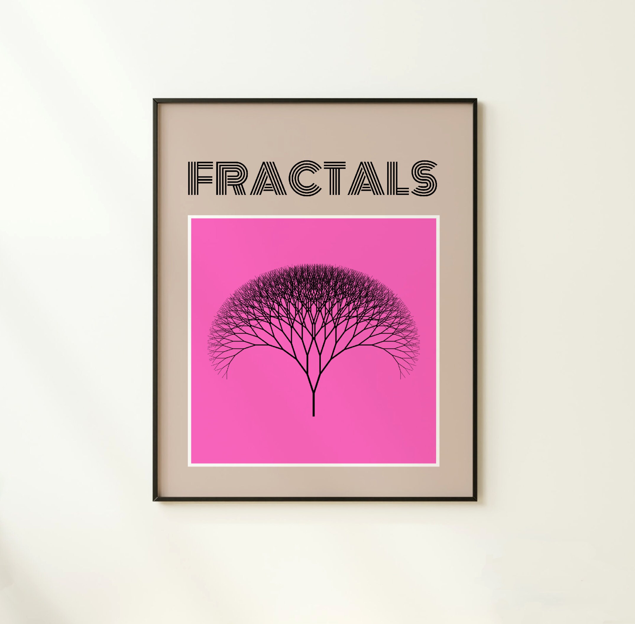 Printable Fractals Math Class Poster, Funny Mathematics Classroom Wall ...