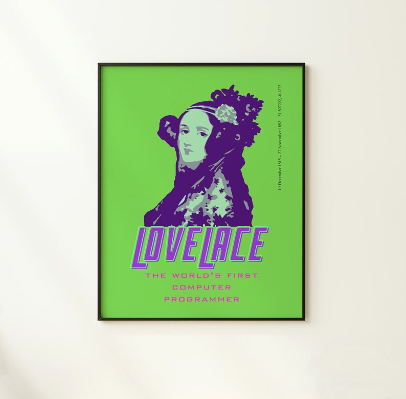 Famous Mathematicians Ada Lovelace Printable Poster, Women in Science ...