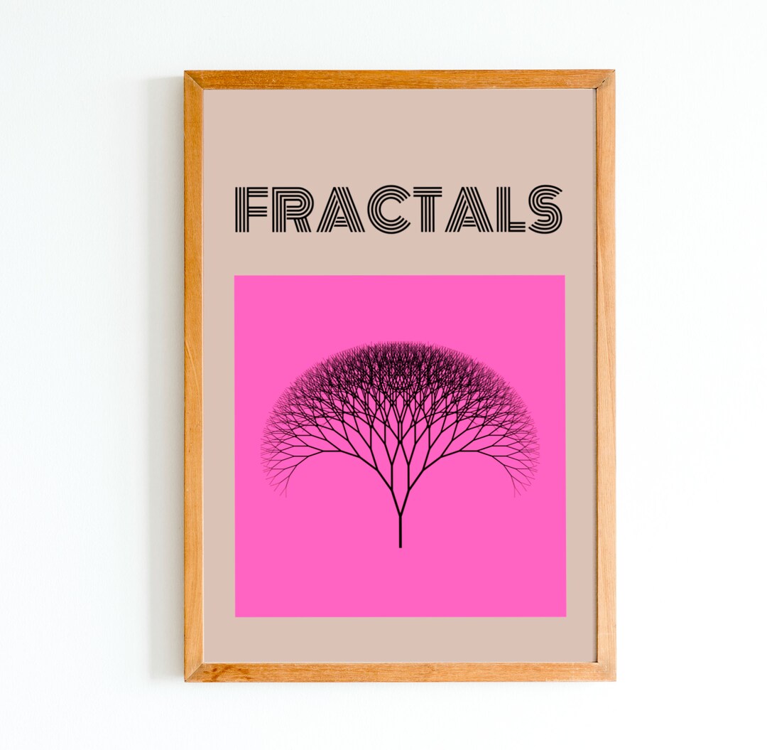 Printable Fractals Math Class Poster, Funny Mathematics Classroom Wall ...