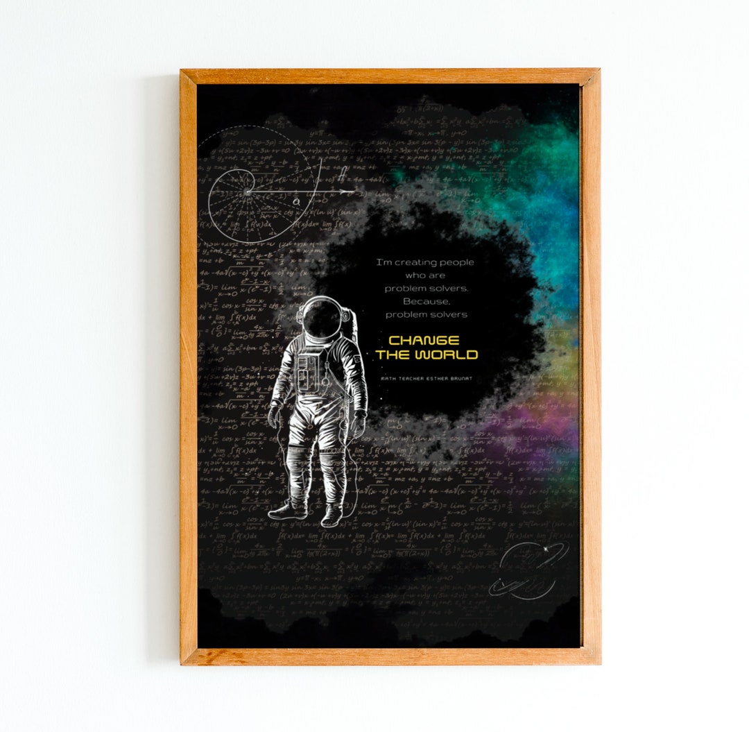 Motivational Quotes for Students, Stem Decor, Printable Math Class ...