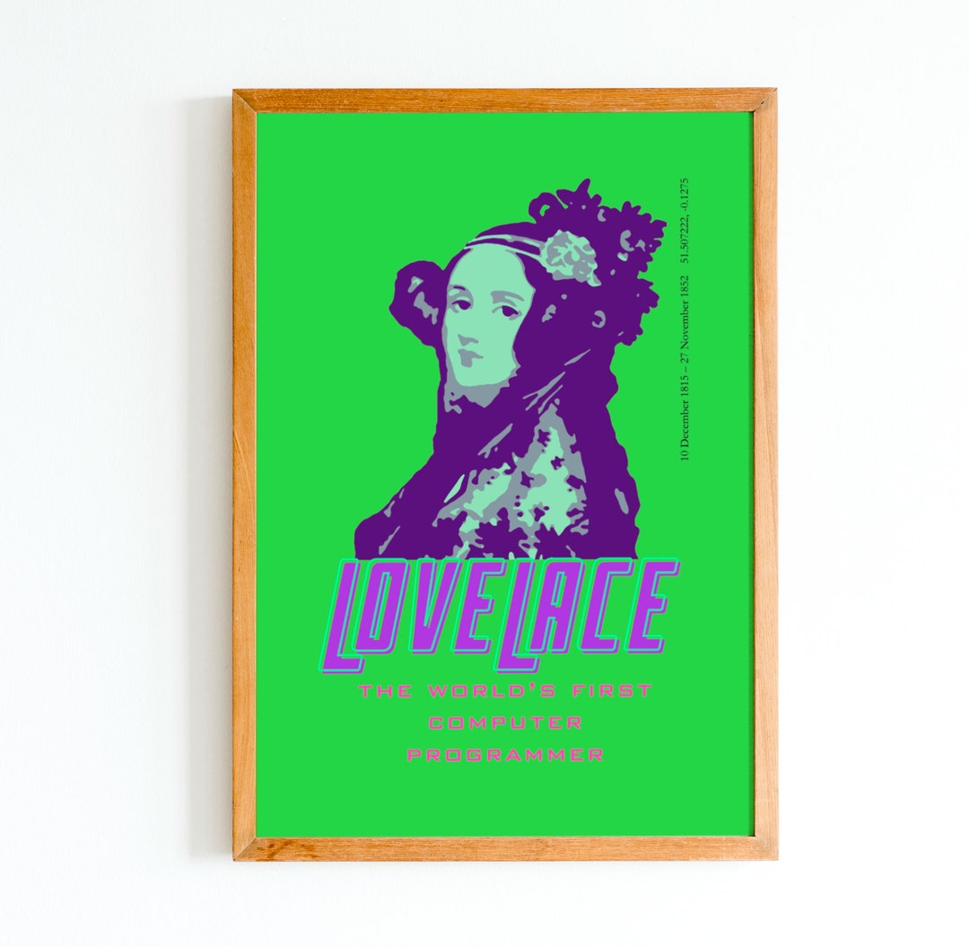 Famous Mathematicians Ada Lovelace Printable Poster, Women in Science ...