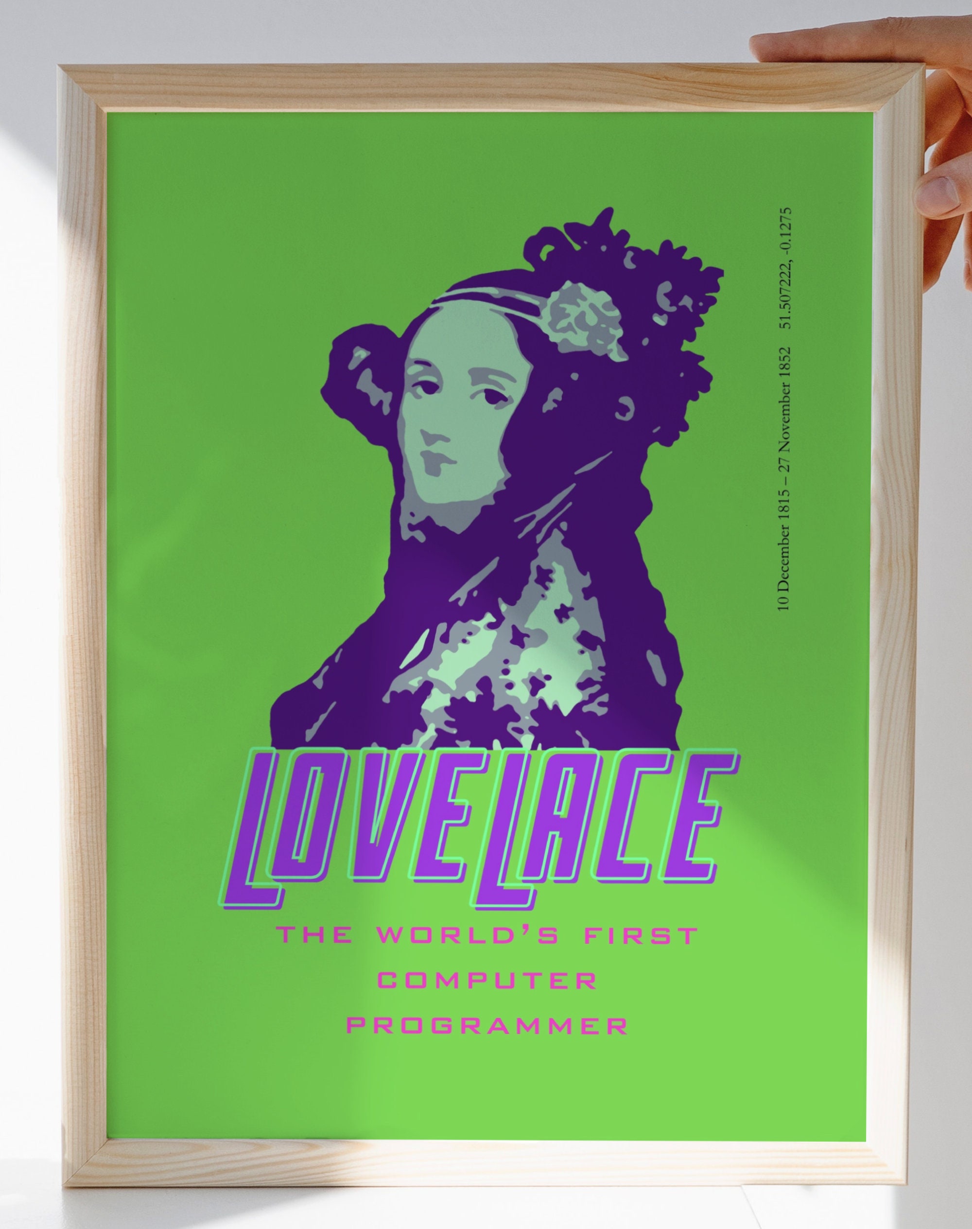 Famous Mathematicians Ada Lovelace Printable Poster, Women in Science ...