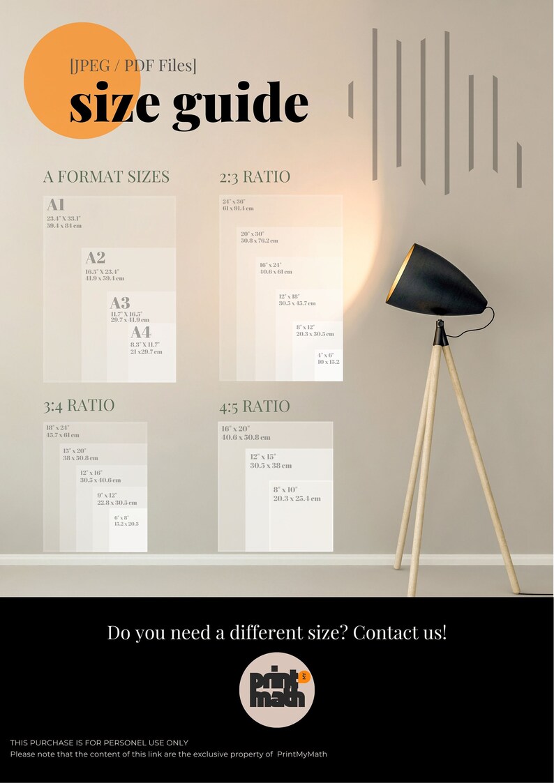 Golden Ratio Poster, Wall Decor for Math Classroom - Etsy