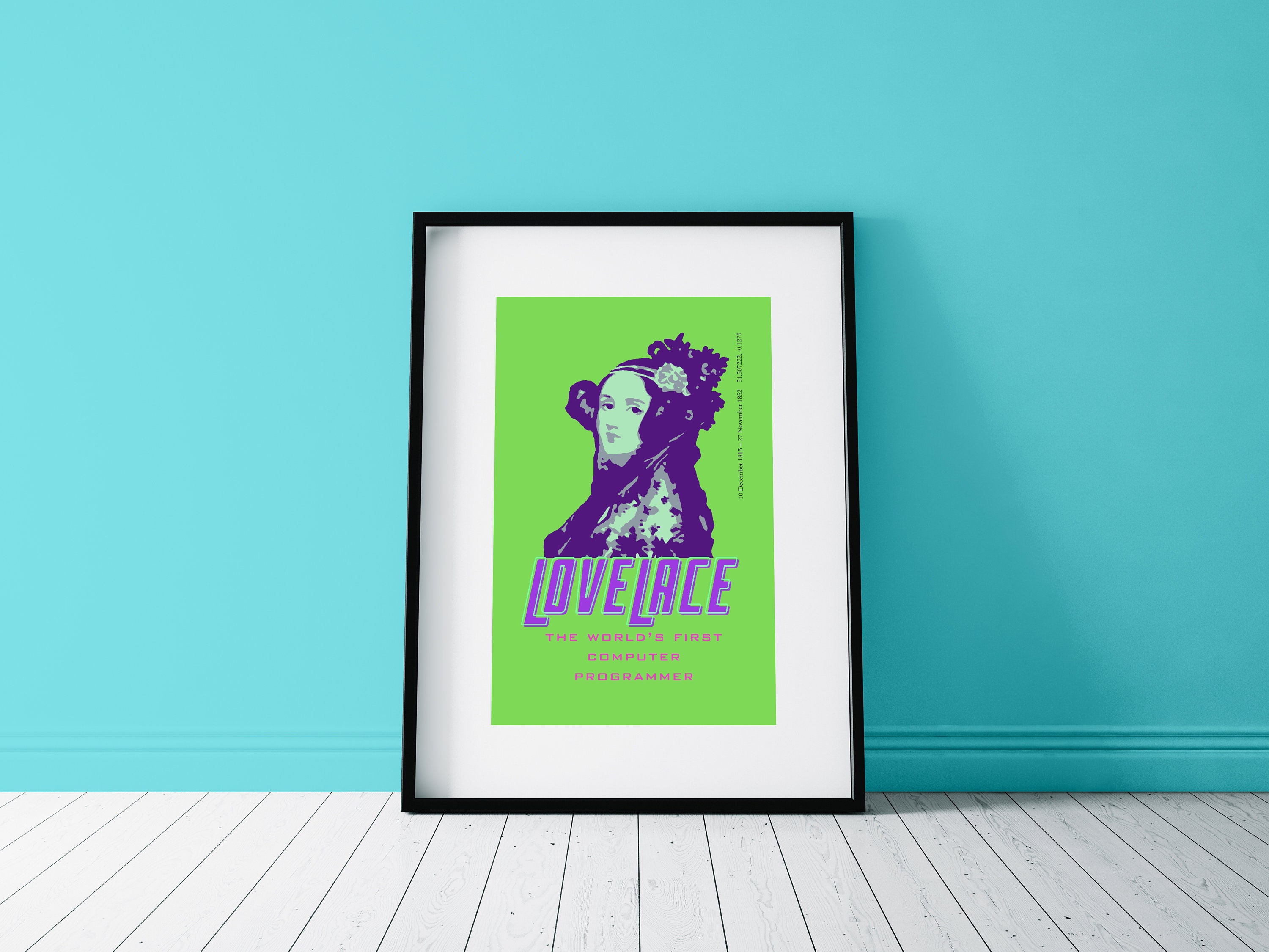 Famous Mathematicians Ada Lovelace Printable Poster, Women in Science ...