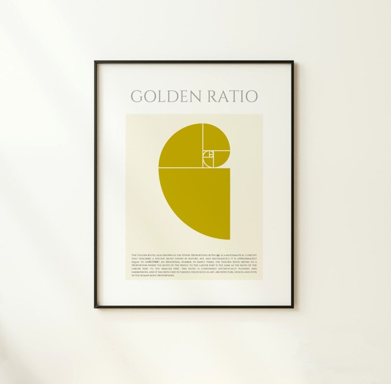 Golden Ratio Poster Wall Decor for Math Classroom - Etsy