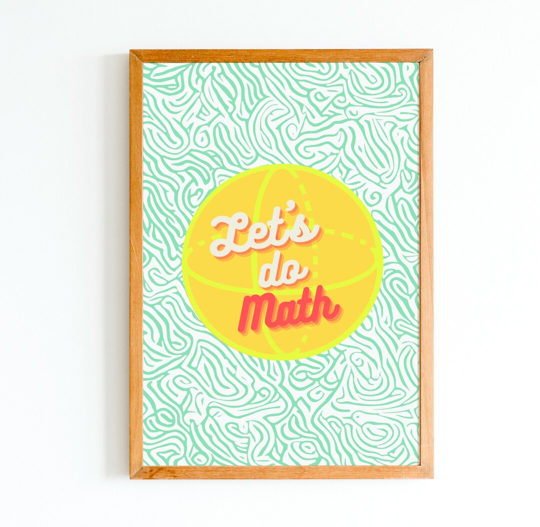Funny Printable Math Class Poster, Mathematics Classroom Wall Decor ...