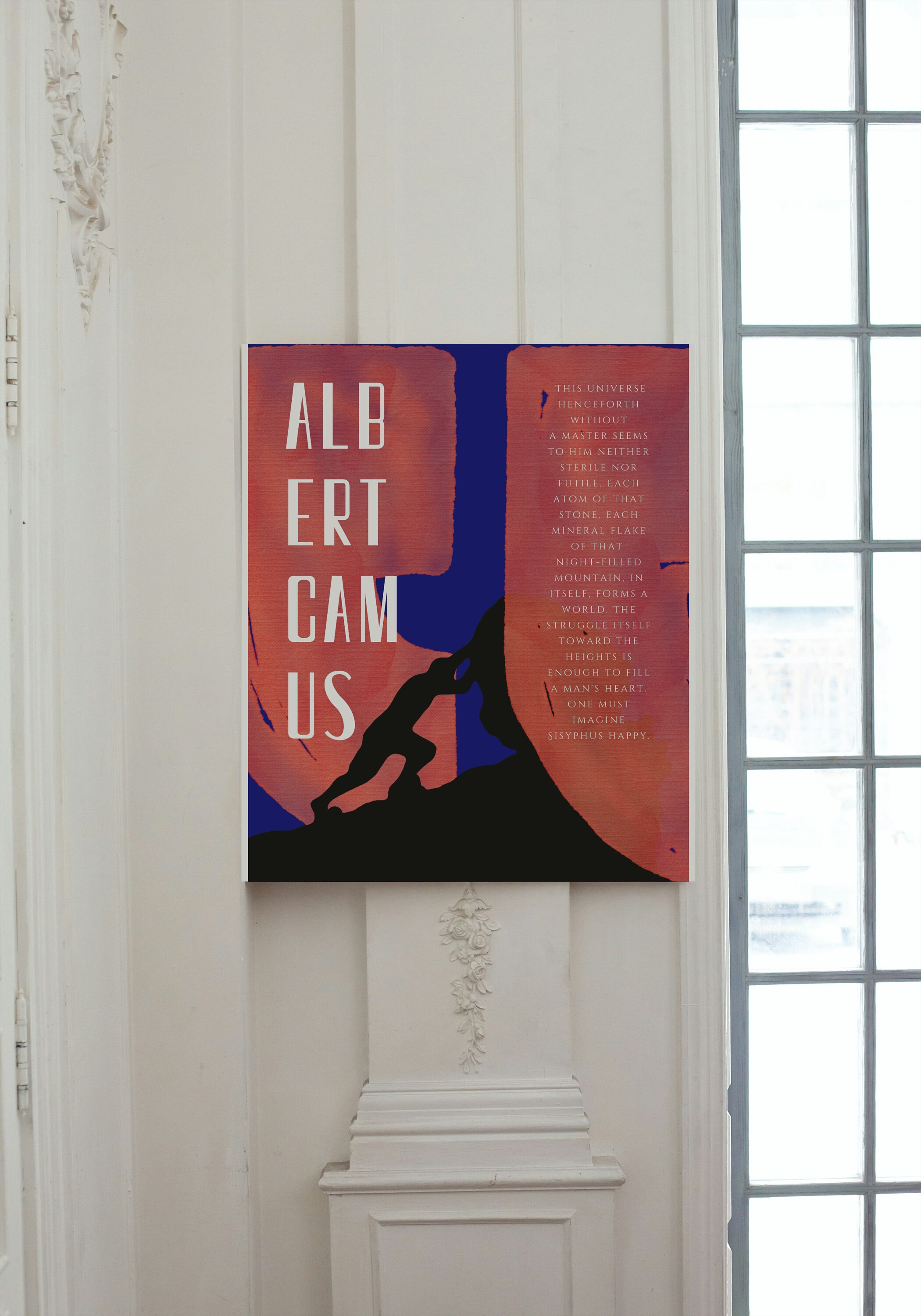 Albert Camus Sisyphus Quote Poster, Inspiring Philosophy Printable ...