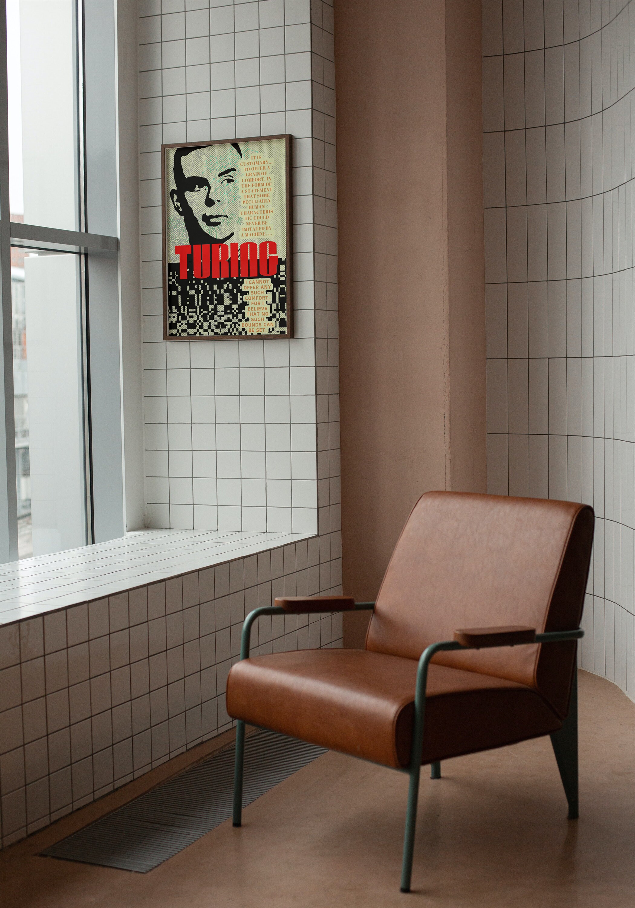 Famous Mathematicians Alan Turing AI Quote Printable Poster, Math Wall ...