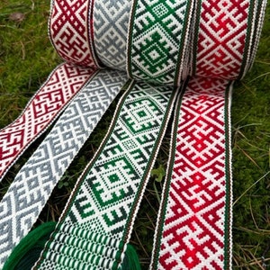 Woven Sash/ Traditional Baltic Belt/ Ethno/ Folk Costume Accessories ...