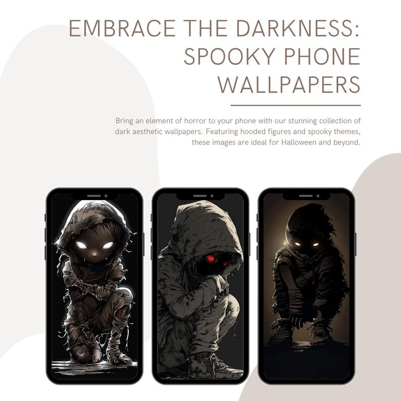 Dark Aesthetic Gothic Phone Wallpapers | 48 Eerie Hooded Figures ...