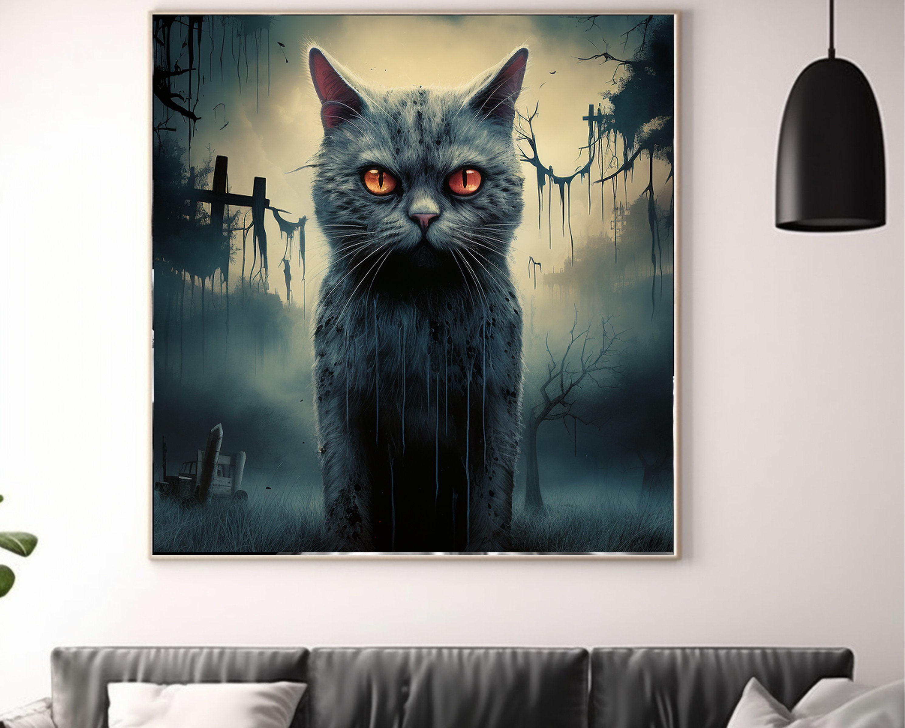 Pet Sematary Poster, Church the Cat Digital Art, Instant Download ...