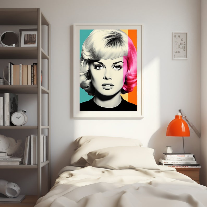 Doris Day Poster | Warhol Inspired | 24x24inch Pop Art Print ...