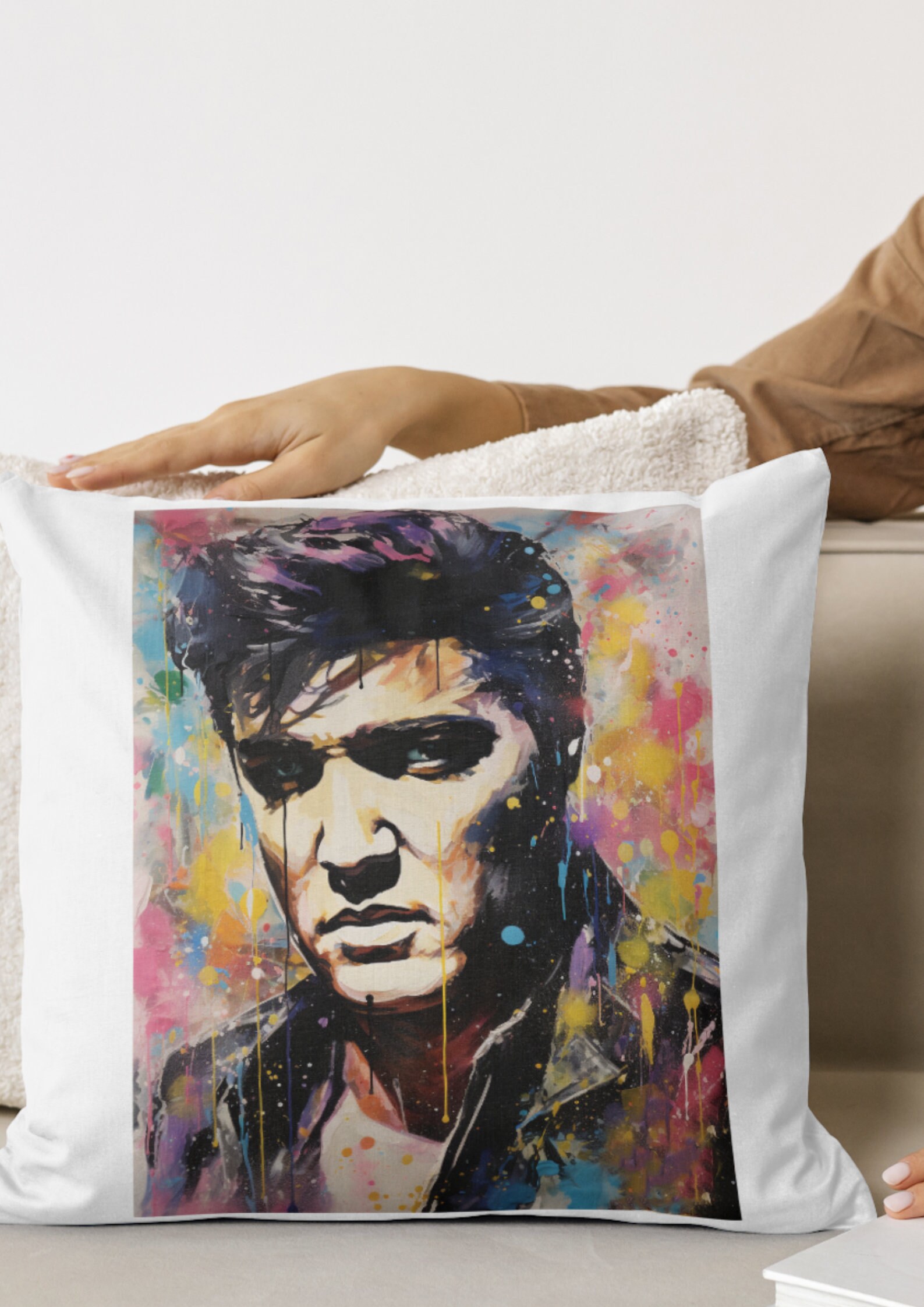 Elvis Watercolor Pop Art | Iconic Rock ‘n’ Roll Digital Poster ...