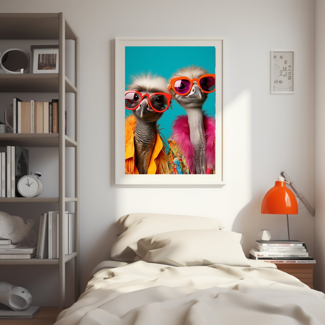 Two Emus Sunglasses Poster | 24x24inch | Adaptable Sizes | Hilarious ...