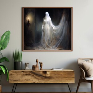 Supernatural Ghostly Haunted Bride Halloween Art, Gothic Wall Art ...