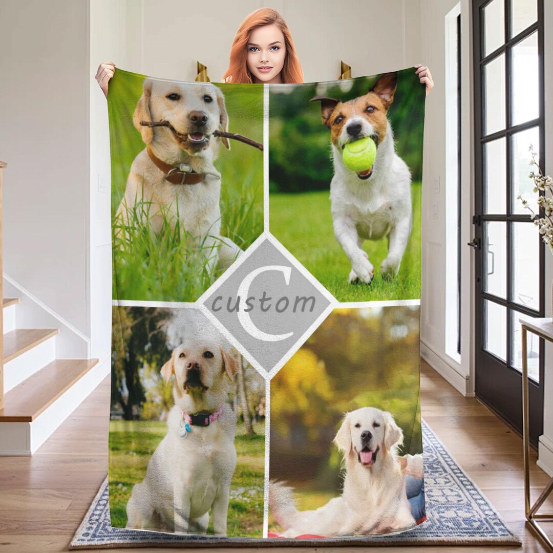 Customized Name Pet Blanket Personalized Pet Blanket With Photo Pet ...