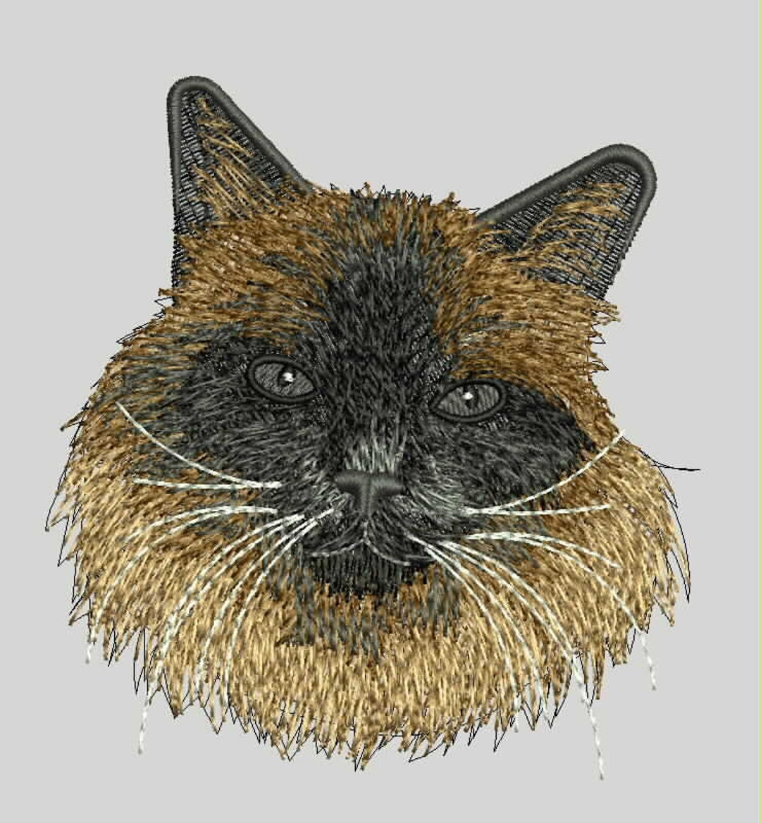 Digital File for Embroidery Machine Cat, File for Embroidery, Cute Cat ...