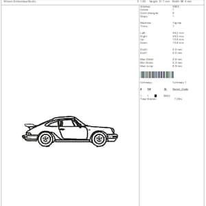 Porsche Embroidery Design, Vintage Car Machine Embroidery, Instant ...