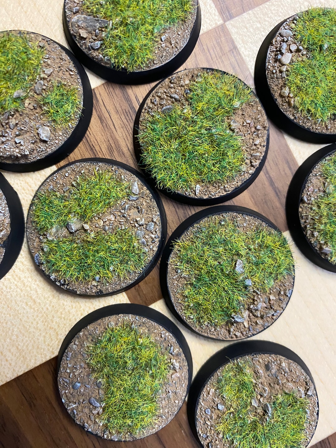 10x32mm Fully Assembled Wargaming Bases Pack, Grassland/sports Field ...