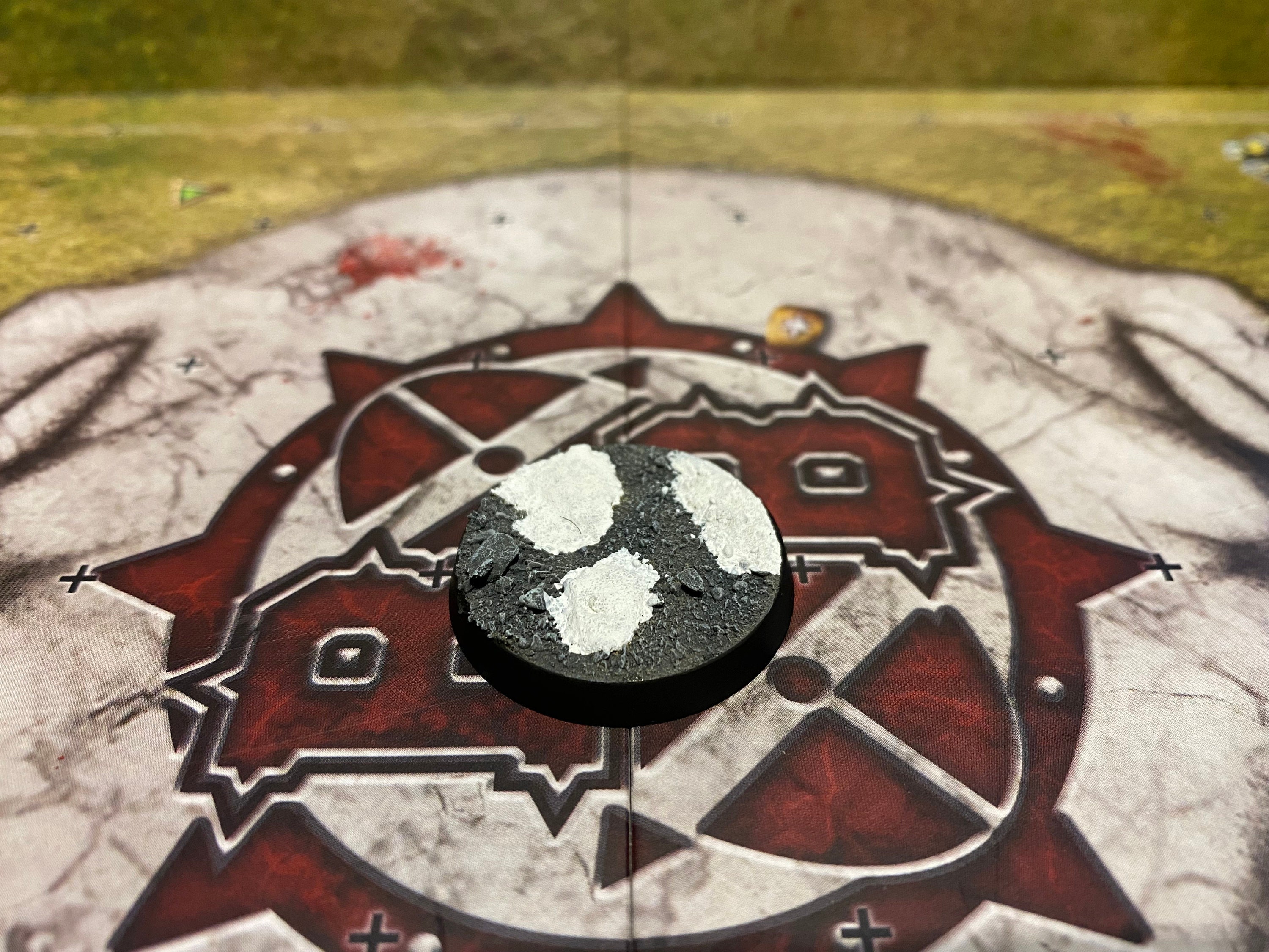 10x32mm Fully Assembled War-game Bases Pack, Norse/space Wolves/snow ...