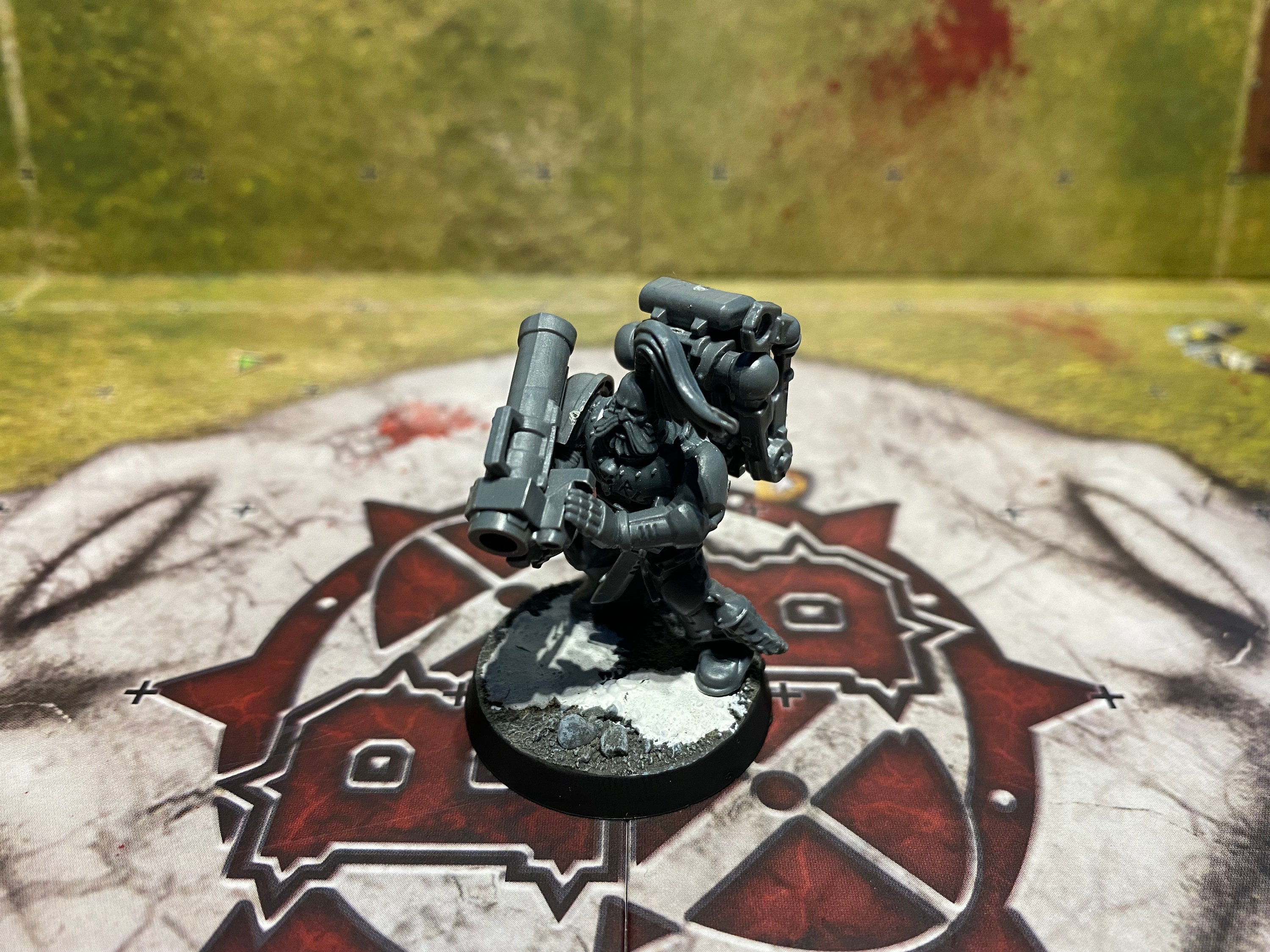 10x32mm Fully Assembled War-game Bases Pack, Norse/space Wolves/snow ...