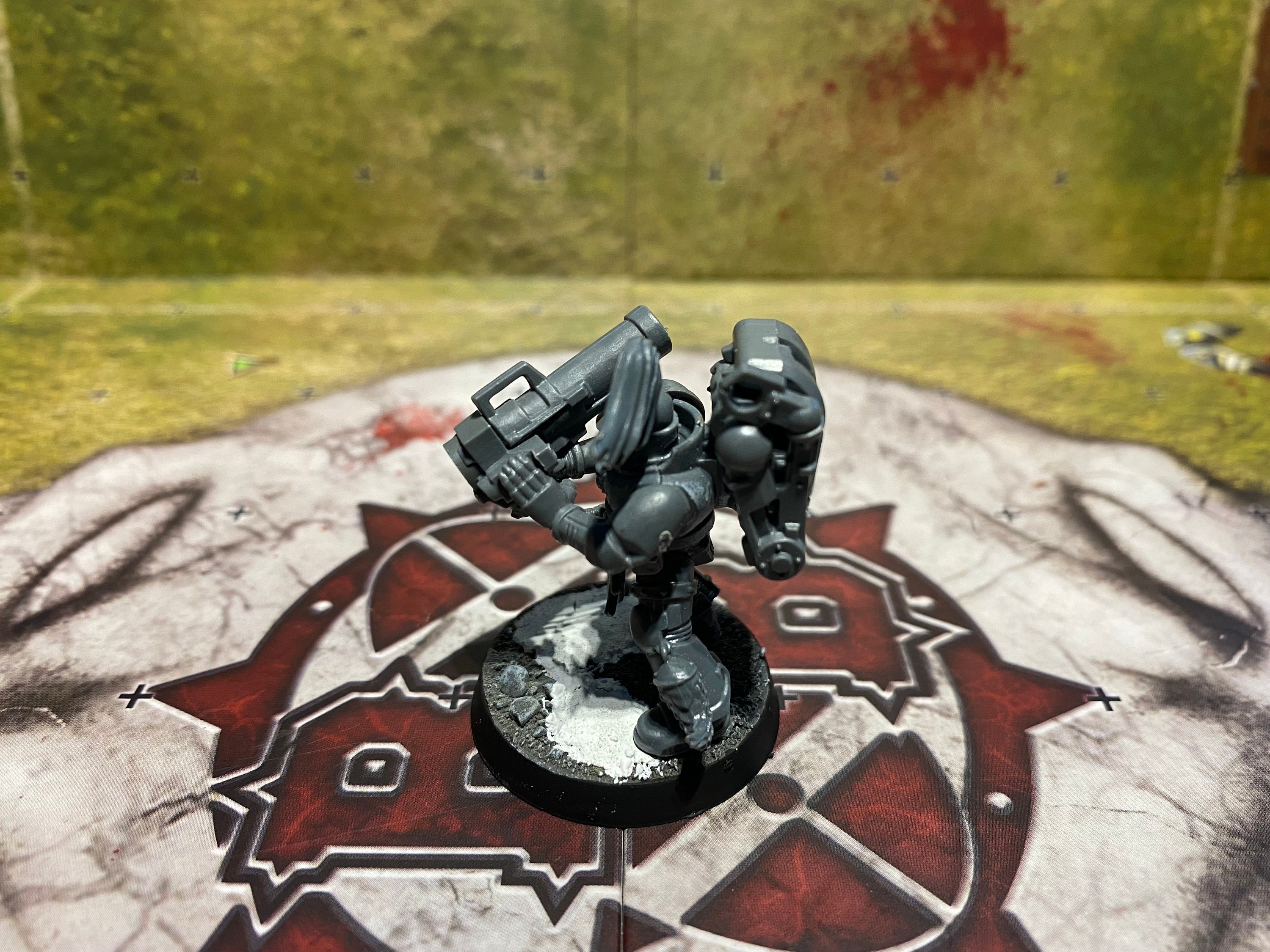 10x32mm Fully Assembled War-game Bases Pack, Norse/space Wolves/snow ...