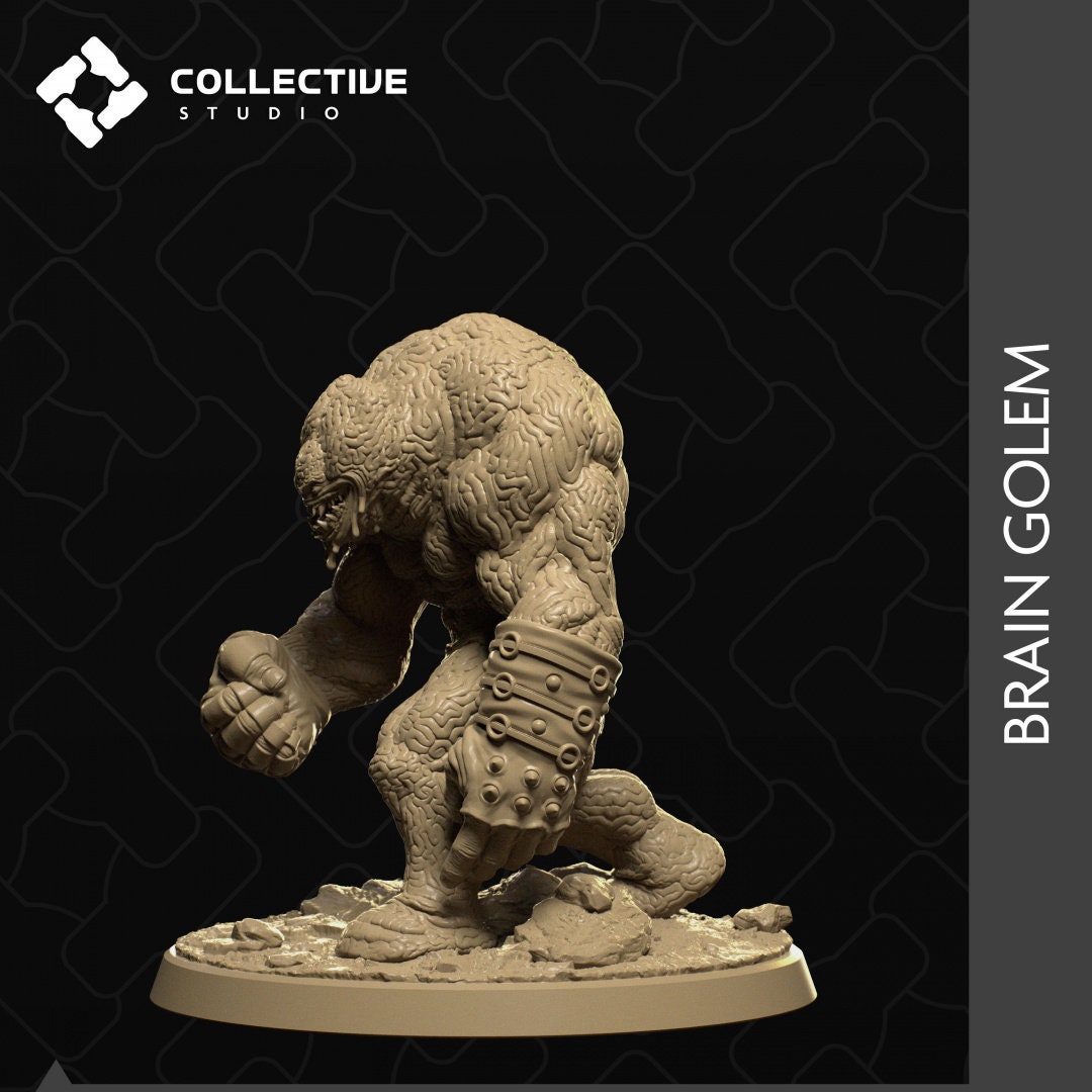 Brain Golem Tabletop / Pathfinder / Dungeons & Dragons Dnd / Fantasy ...