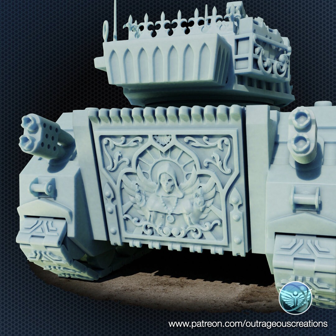 Battle Nun Assault Tank Tabletop / Pathfinder / Dungeons & - Etsy