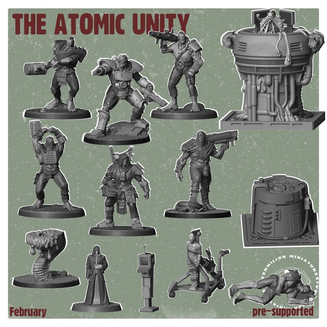 Atomic Unity - Post Apocaliptic Wargames - Dnd - Tabletop Miniature ...