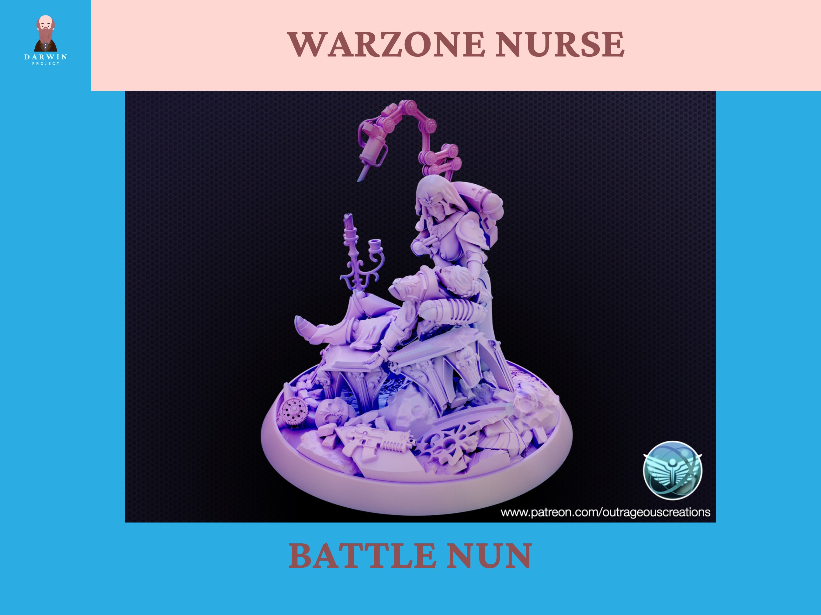 Warzone Nurse Tabletop / Pathfinder / Dungeons & Dragons Dnd - Etsy