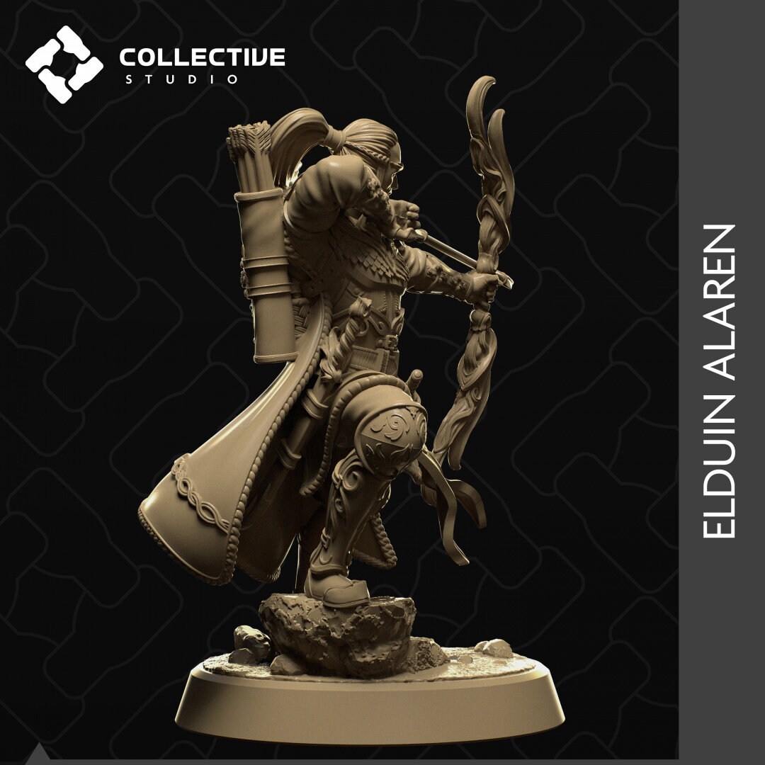 Elduin Alaren Elf Ranger, Rogue, Archer Tabletop / Pathfinder ...
