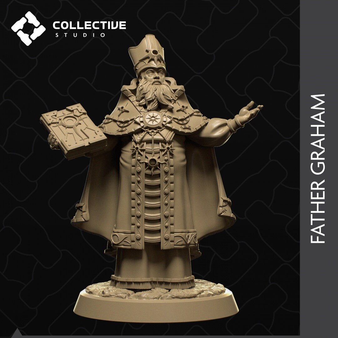 Father Graham Tabletop / Pathfinder / Dungeons & Dragons Dnd / Fantasy ...