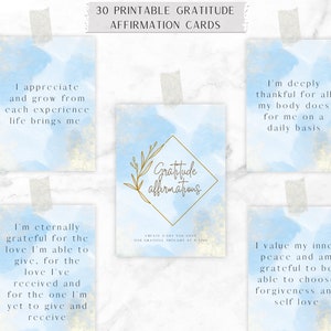 30 Digital Gratitude Affirmation Cards Positive Affirmations - Etsy