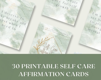 30 Digital Gratitude Affirmation Cards, Positive Affirmations Deck ...