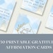 30 Digital Gratitude Affirmation Cards, Positive Affirmations Deck ...
