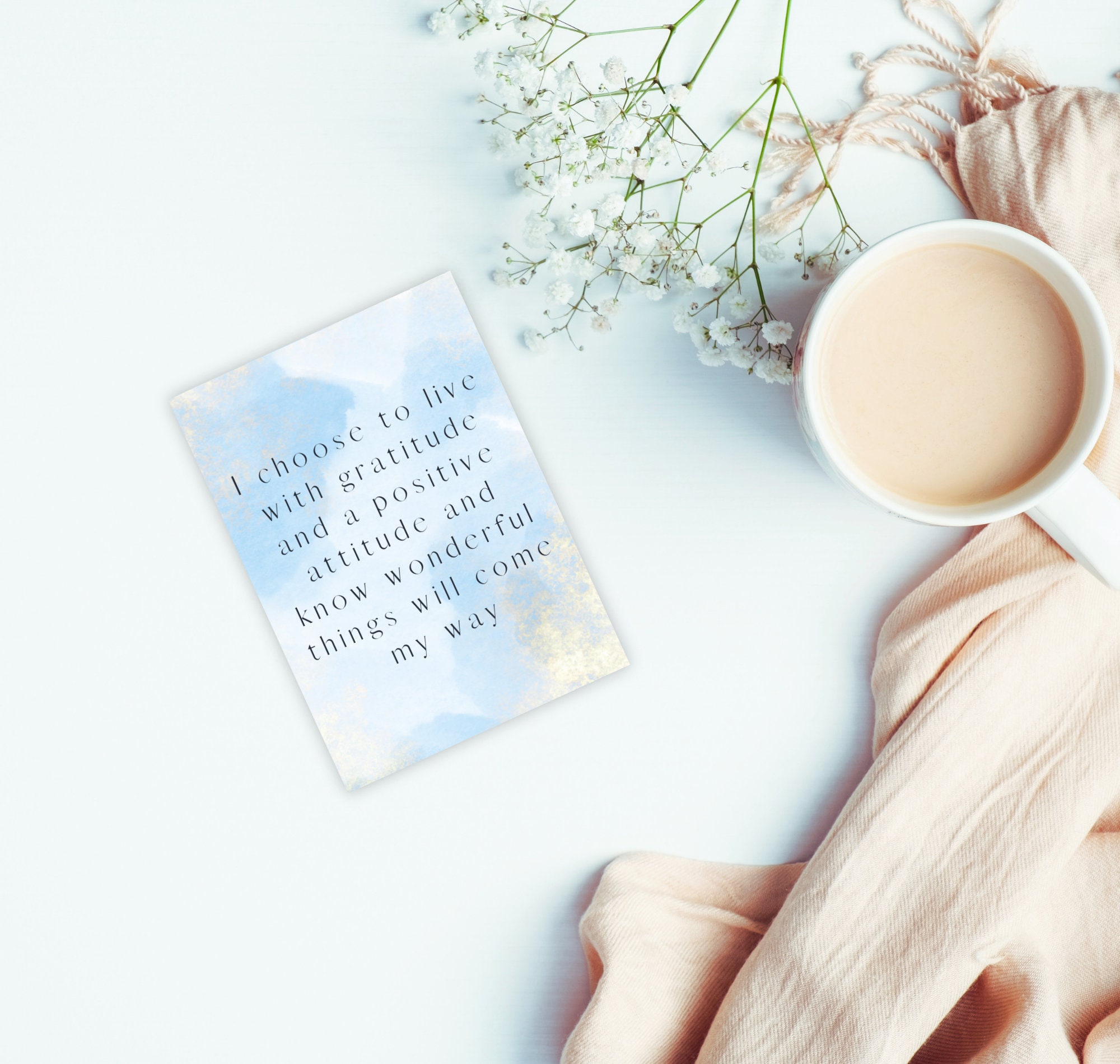 30 Digital Gratitude Affirmation Cards, Positive Affirmations Deck ...