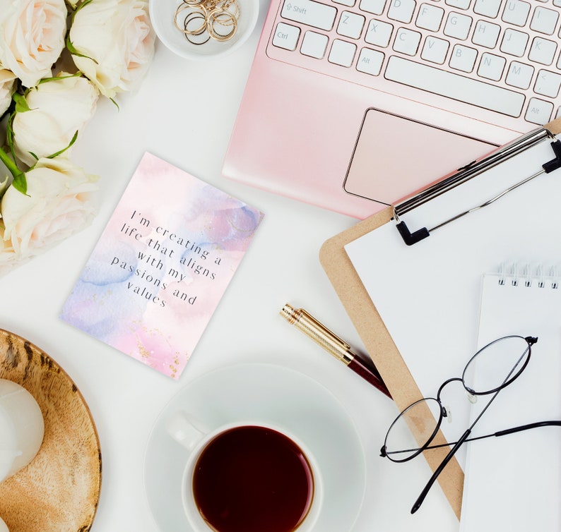 30 Digital Motivation Affirmation Cards, Positive Self Talk Deck ...