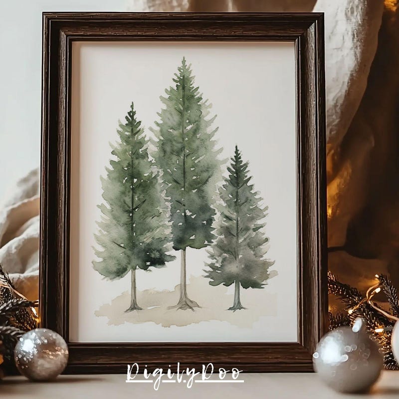 Printable Evergreen Tree - Etsy