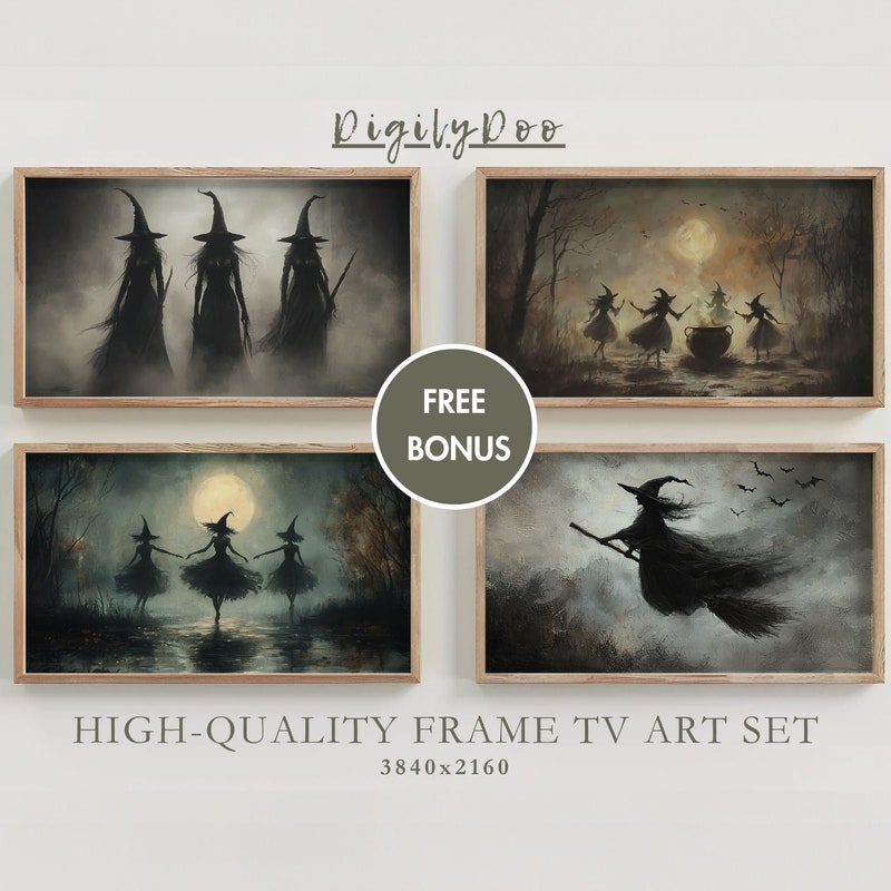 Halloween Witch Art Work - Etsy