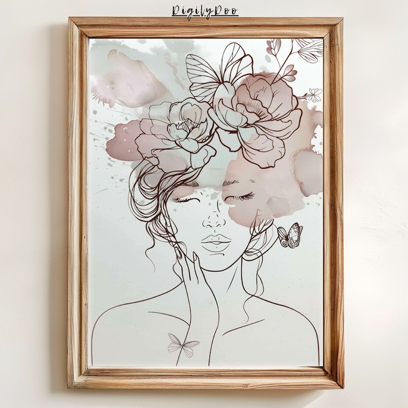 Women Line Drawing - Etsy