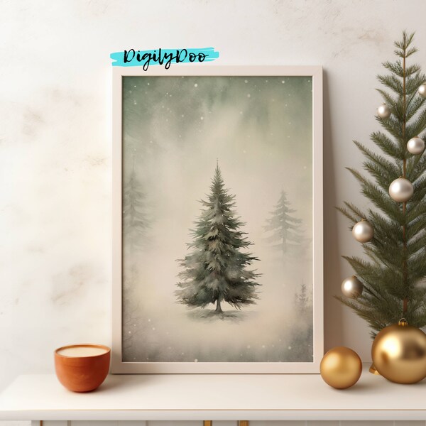 Pine Tree Poster - Etsy