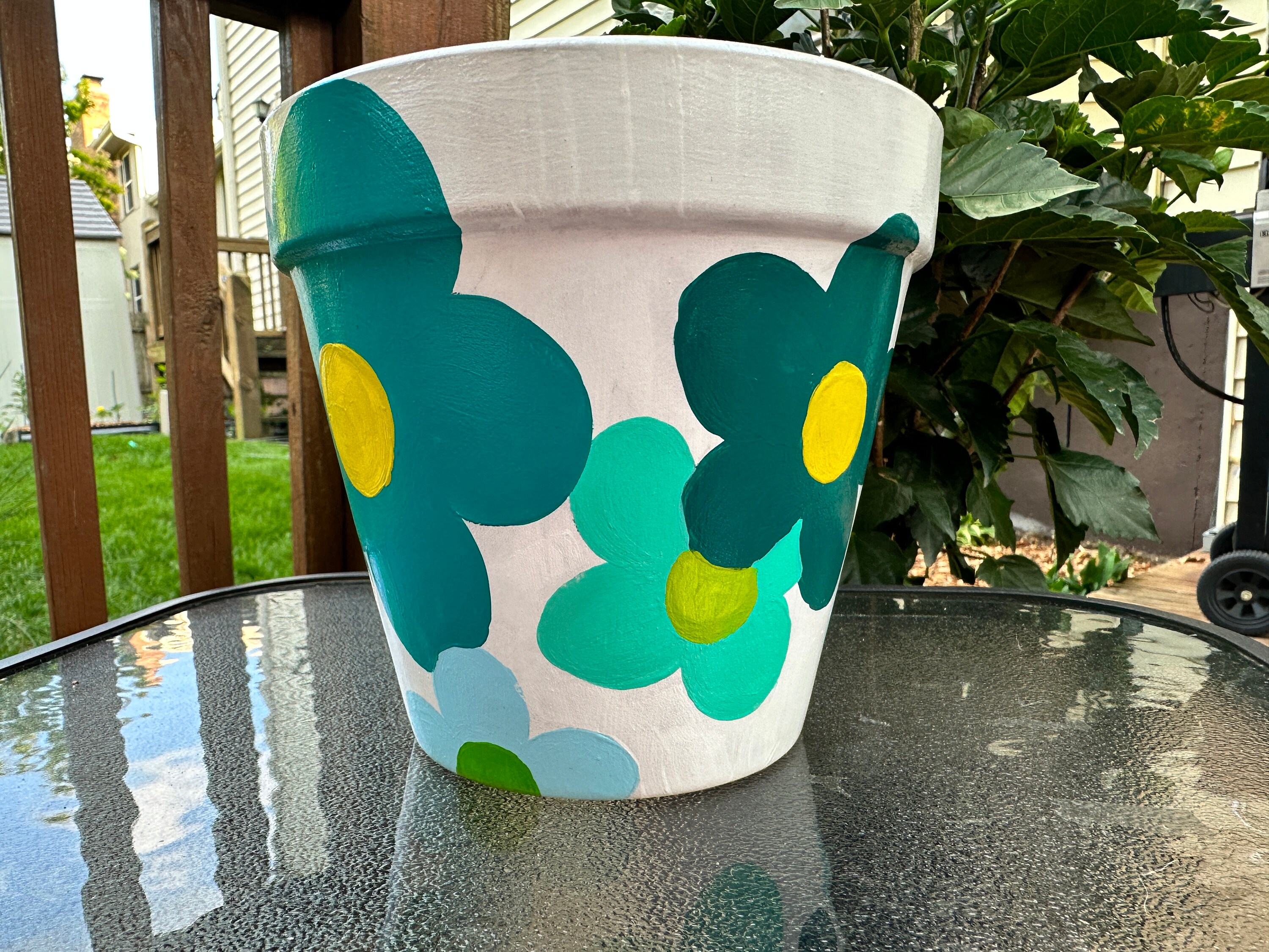 The Poppy | Hand Painted Pot, Pottery, Planter, Terracotta Pot, Flower ...