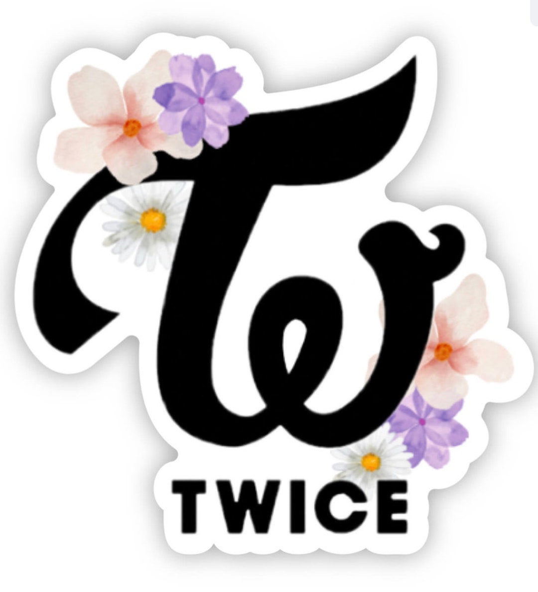Twice Floral Logo Sticker - Etsy