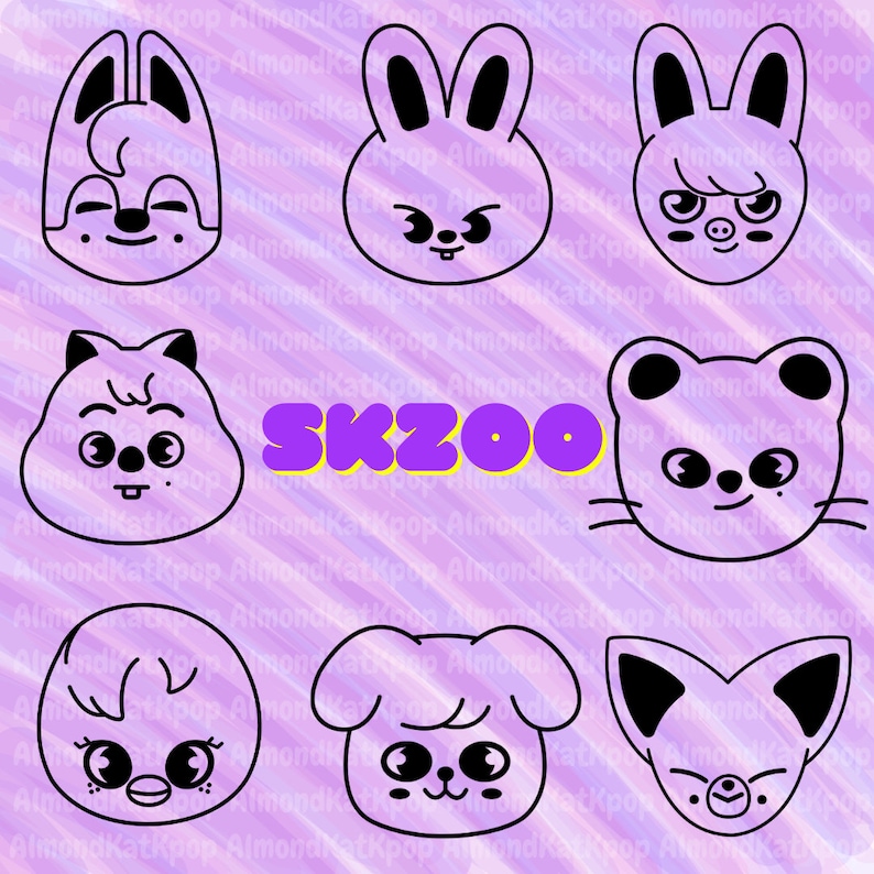 Skzoo Vinyl Decal stray Kids You Choose Your Favorite - Etsy Australia