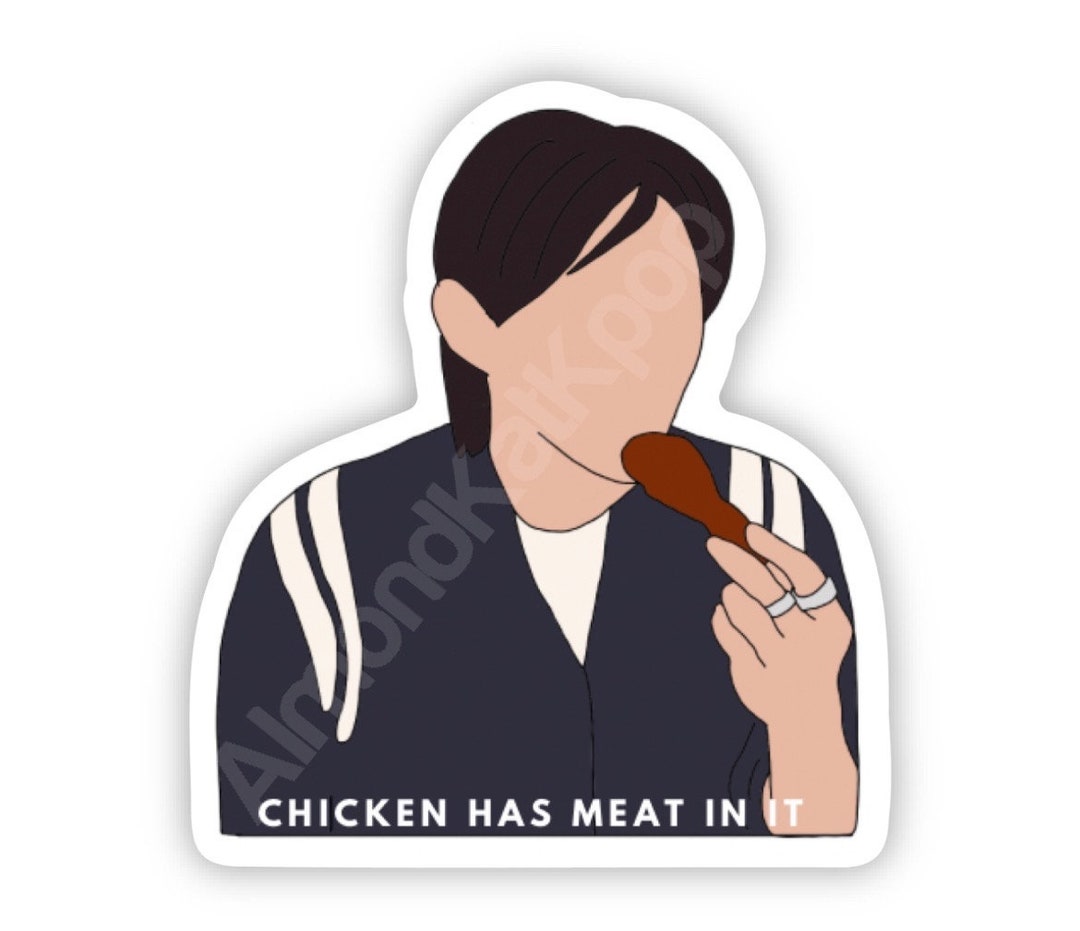 Felix Chicken Has Meat Meme Sticker Stray Kids Sticker Kpop Memes - Etsy