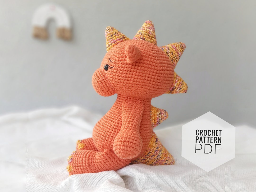 Crochet PATTERN Dino Robert PDF, Amigurumi Animal Pattern, PDF in ...