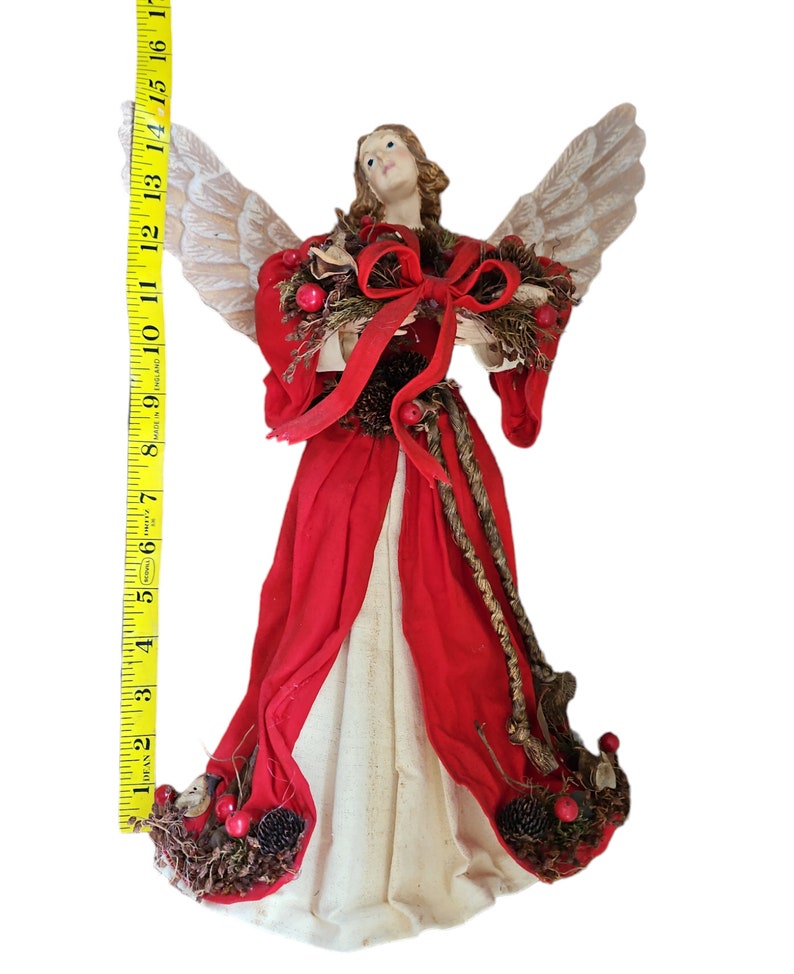 Paper Mache Vintage Angel Tree Topper Ornament Christmas Tree - Etsy