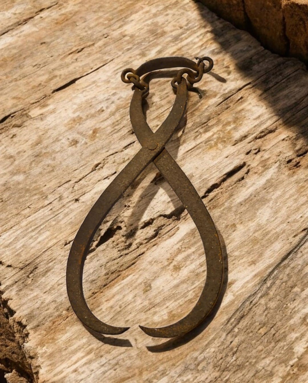 Antique Ice Block Tongs Large Hand-forged Cast Iron Ice Hook Primitive ...