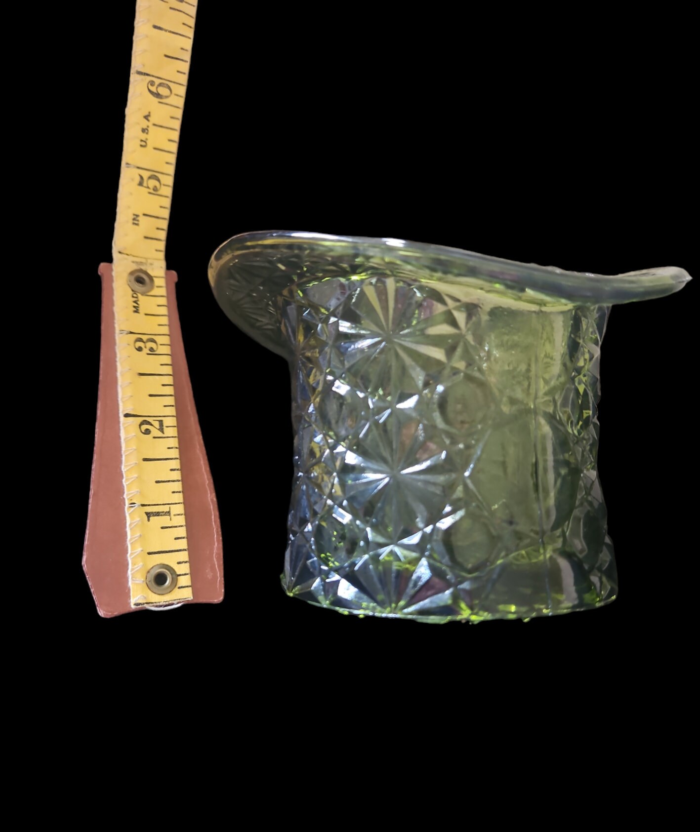 Fenton Daisy and Button Glass Top Hat - Etsy